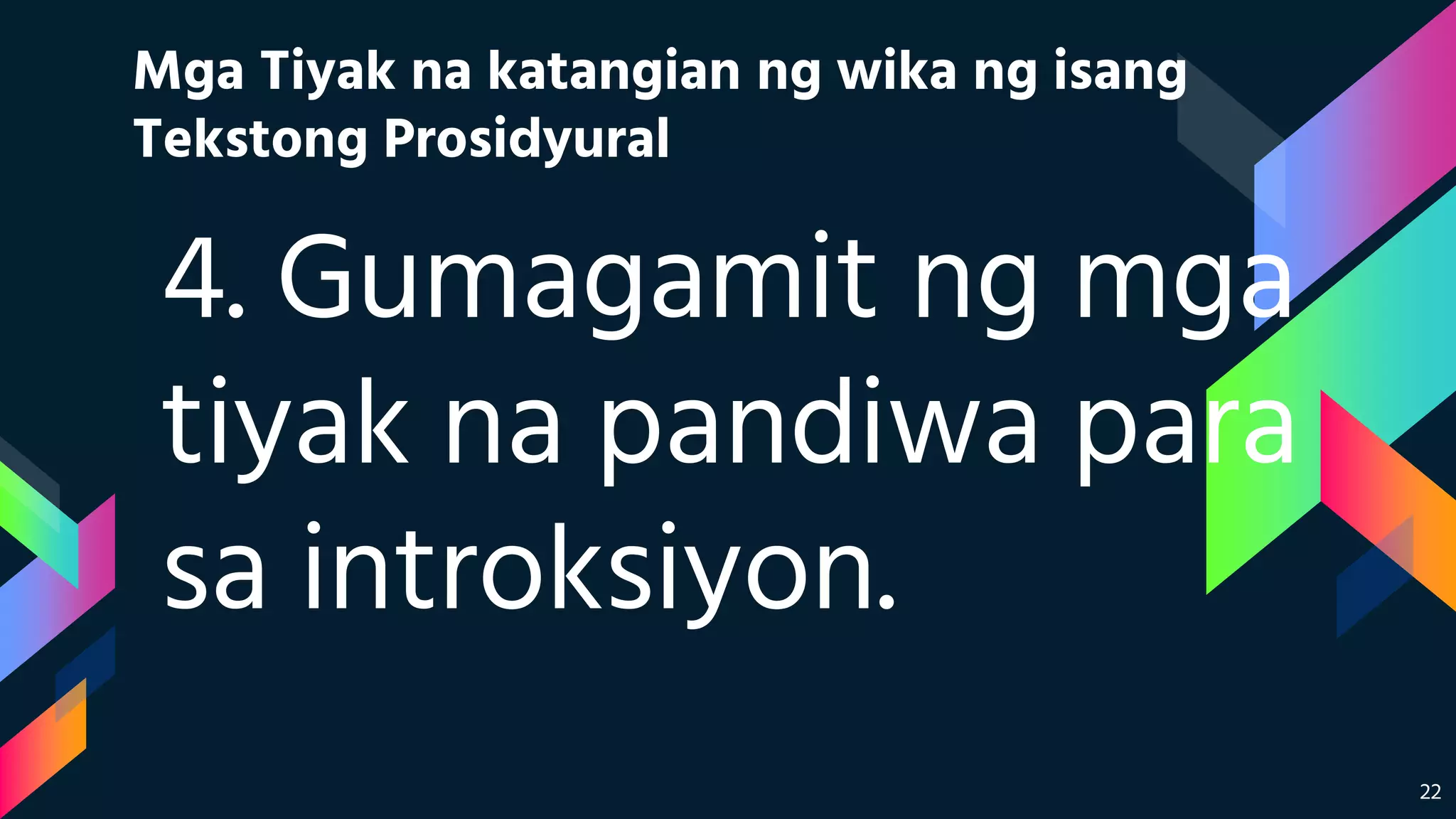 Tekstong Prosidyural | PPTX