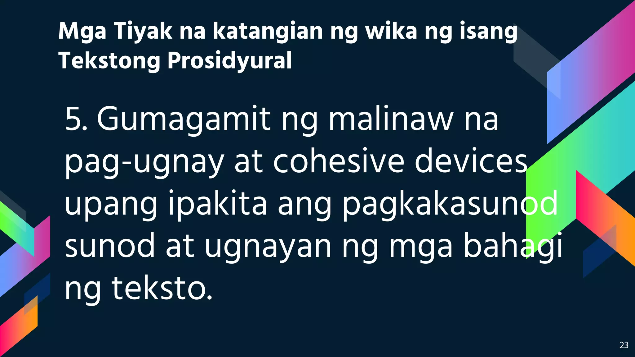 Tekstong Prosidyural | PPTX