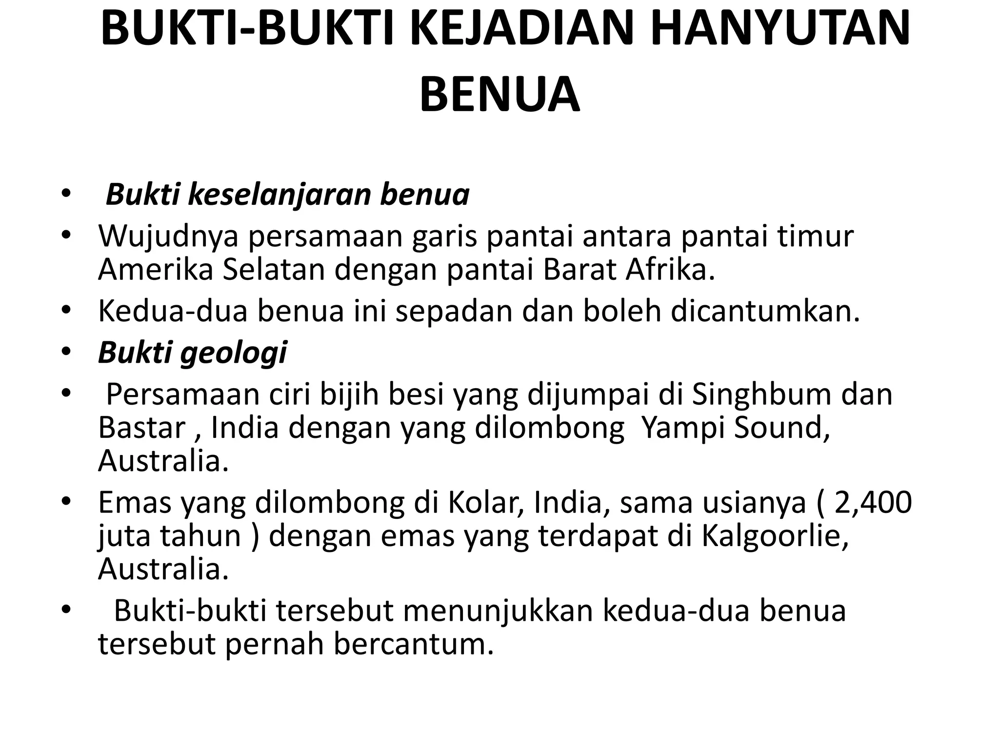 2 Teori Hanyutan Benua Ppt