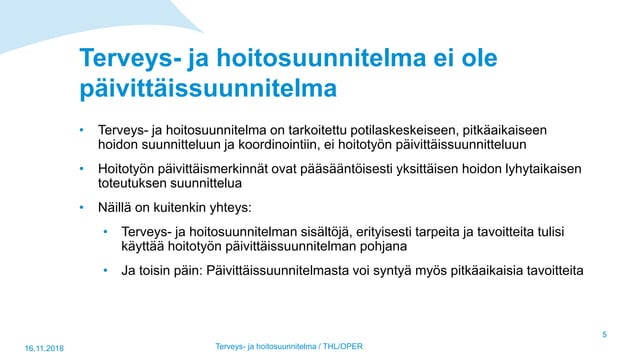 Terveys- ja hoitosuunnitelma | PDF