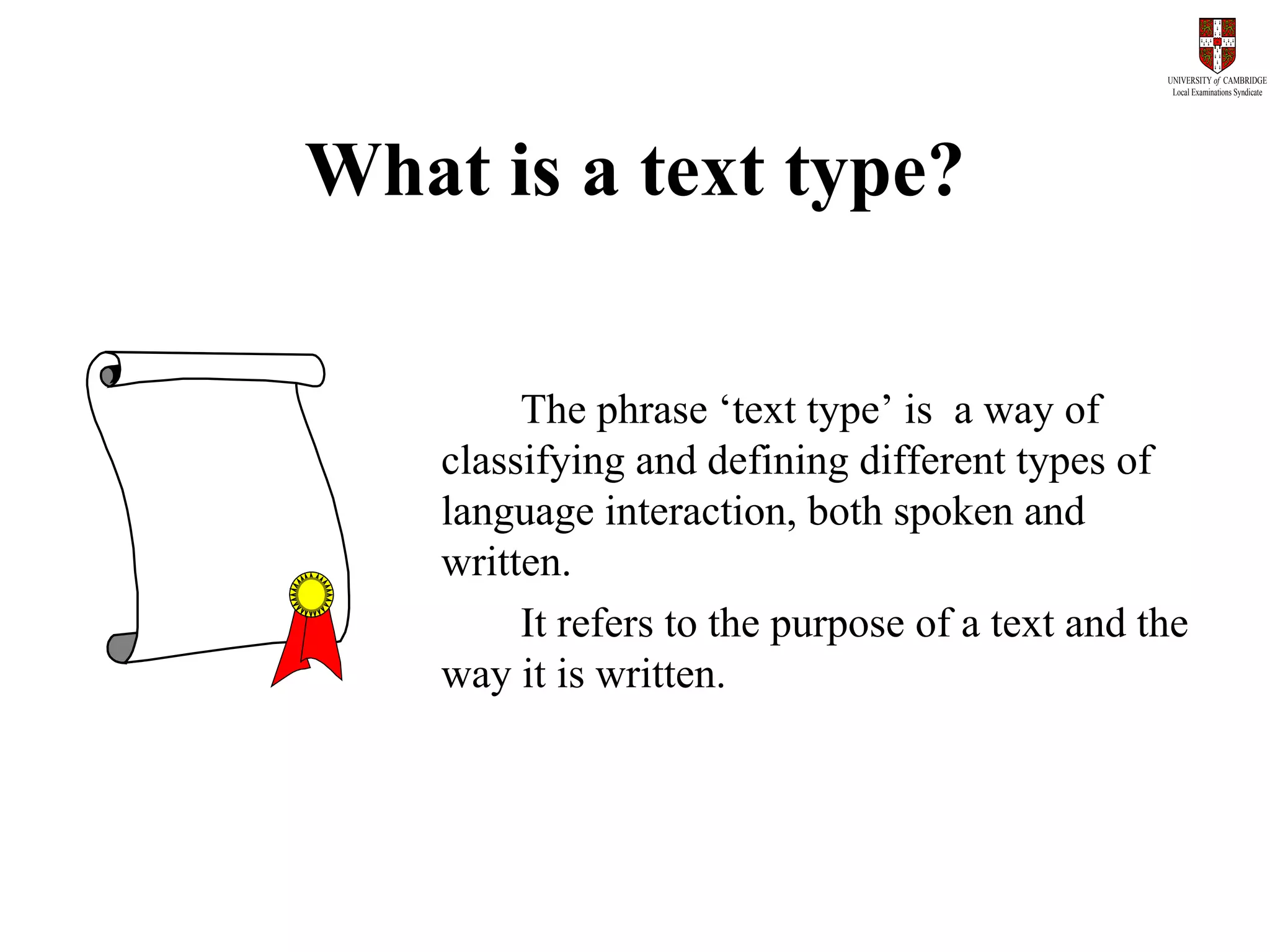 2 text types & defintions oct10 2011 | PPT