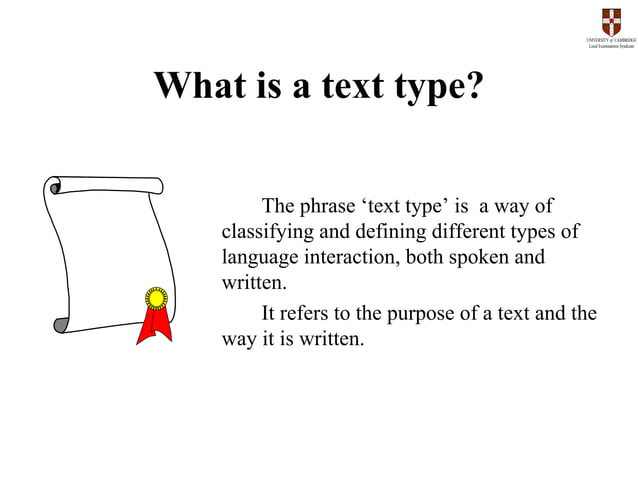 2 text types & defintions oct10 2011 | PPT