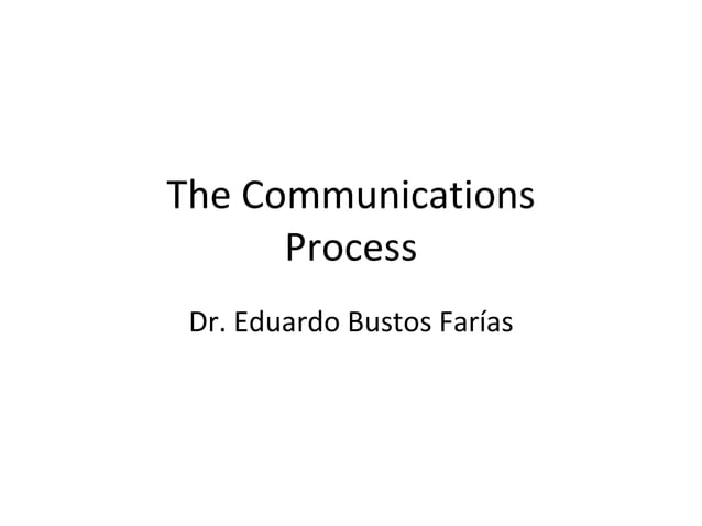 2 the communications process | PPT
