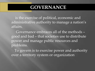The Concept of Governance | PDF