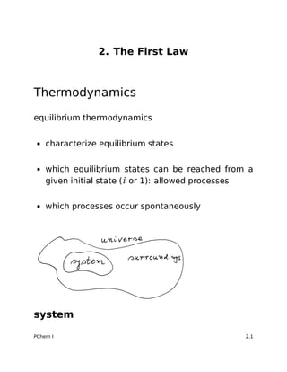 2 the first law of thermodynamic | PDF