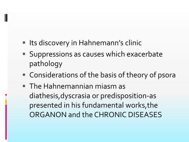 2 THE HAHNEMANNIAN THEORY OF MIASMS.pptx | Diseases and Conditions | Medical Health