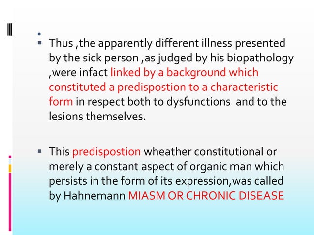 2 THE HAHNEMANNIAN THEORY OF MIASMS.pptx | Diseases and Conditions | Medical Health