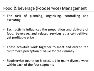 The hospitality industry | PPTX