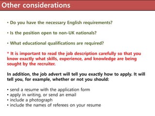 2. The job requirements | PPTX | Resume Writing and Advice | Job Search