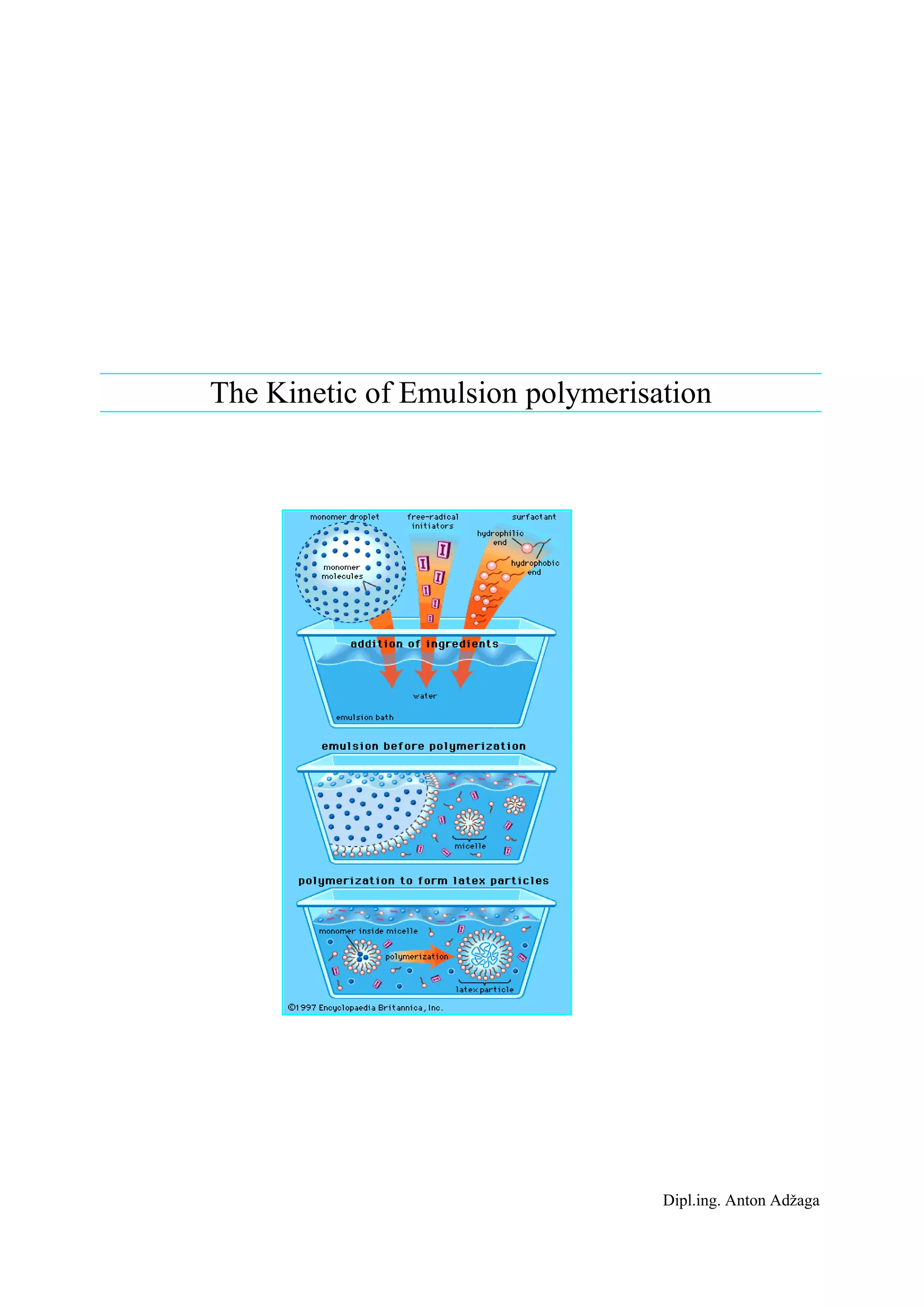 2 the kinetic of emulsion polymerisation | PDF
