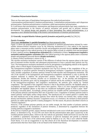 2 the kinetic of emulsion polymerisation | PDF