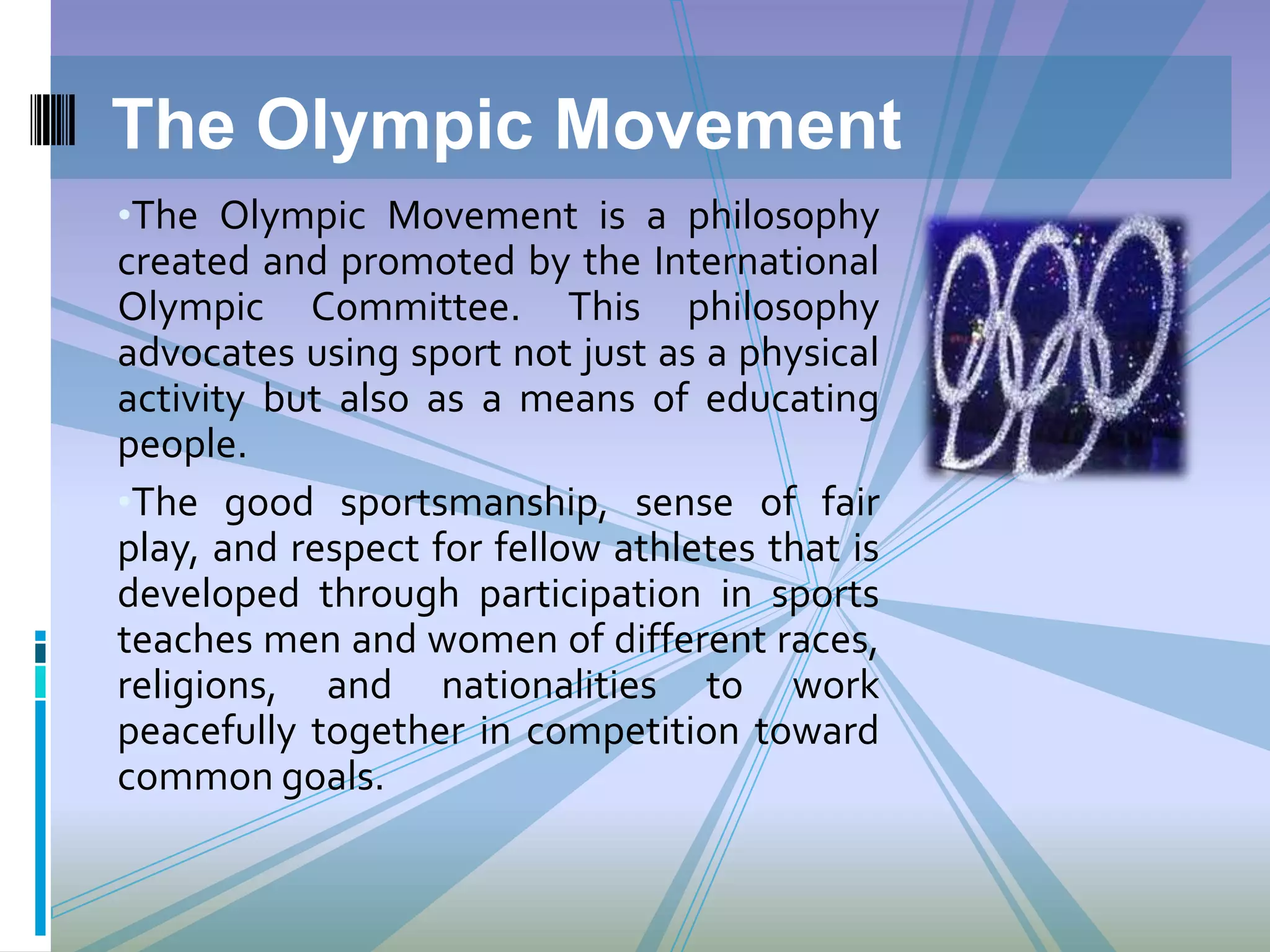 The Modern Olympic Games | PPTX
