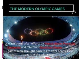 Modern Olympic Games | PPTX