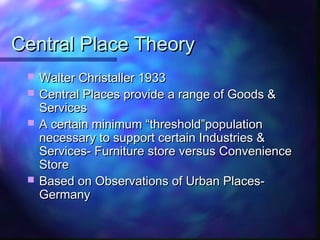 Theories on international economic Geography | PPT