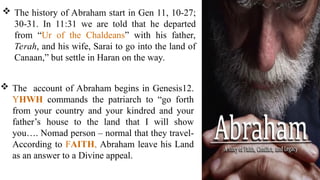 2 The Patriarchs abraham isaac jacob joseph | PPT