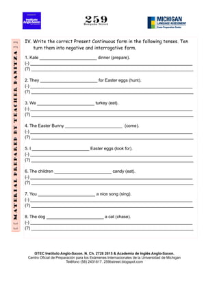 2 The Present Continuous | PDF