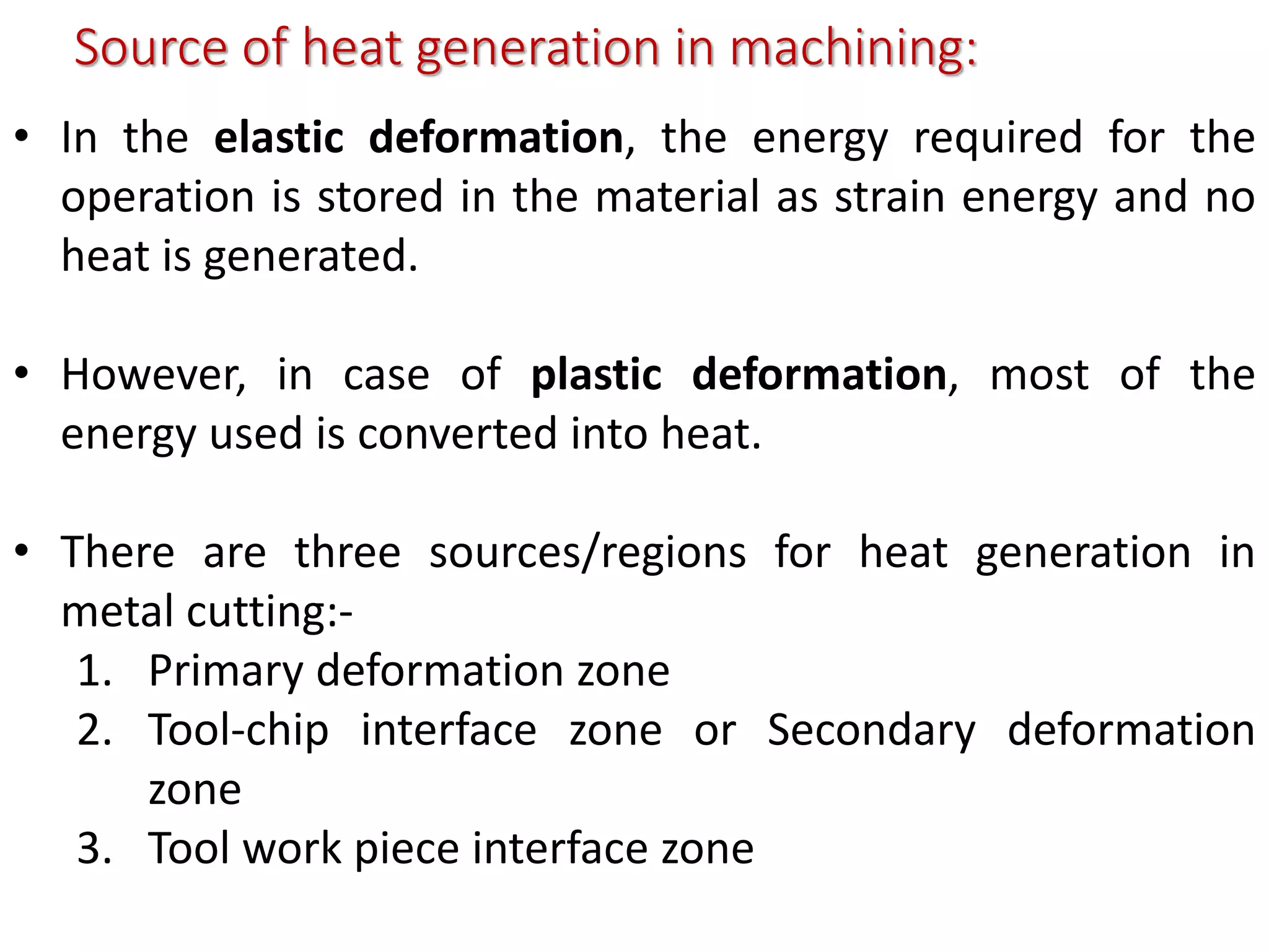 Thermal aspects in machining | PPTX