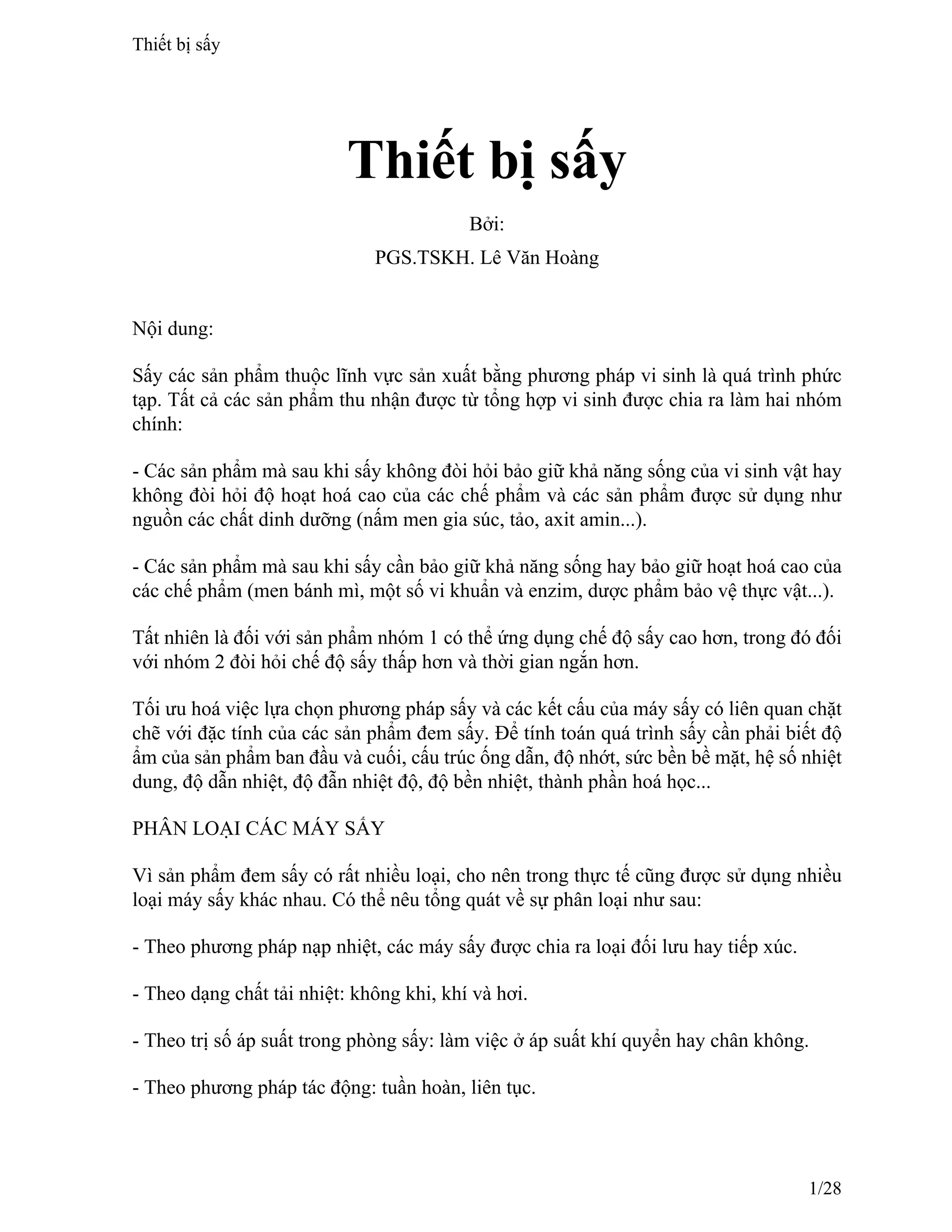 thiết bị sấy | PDF