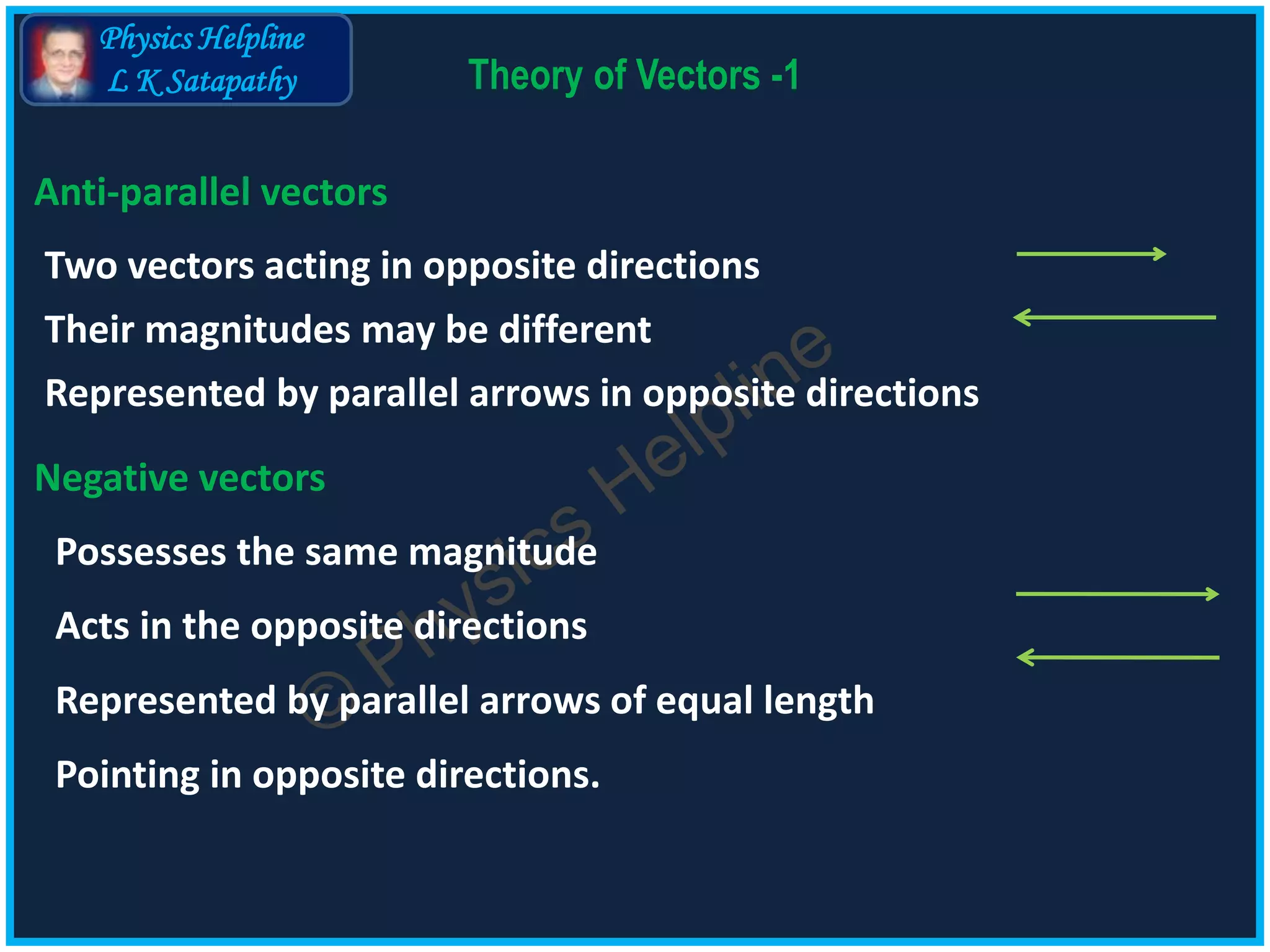 Theory of Vectors 1 | PPTX | Physics | Science