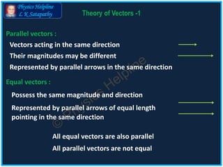 Theory of Vectors 1 | PPTX