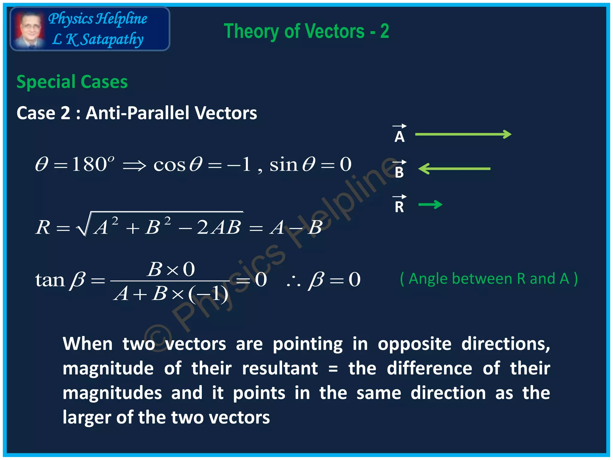 Theory of Vectors 2 | PPTX