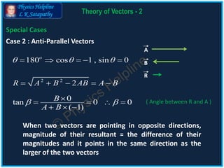 Theory of Vectors 2 | PPTX