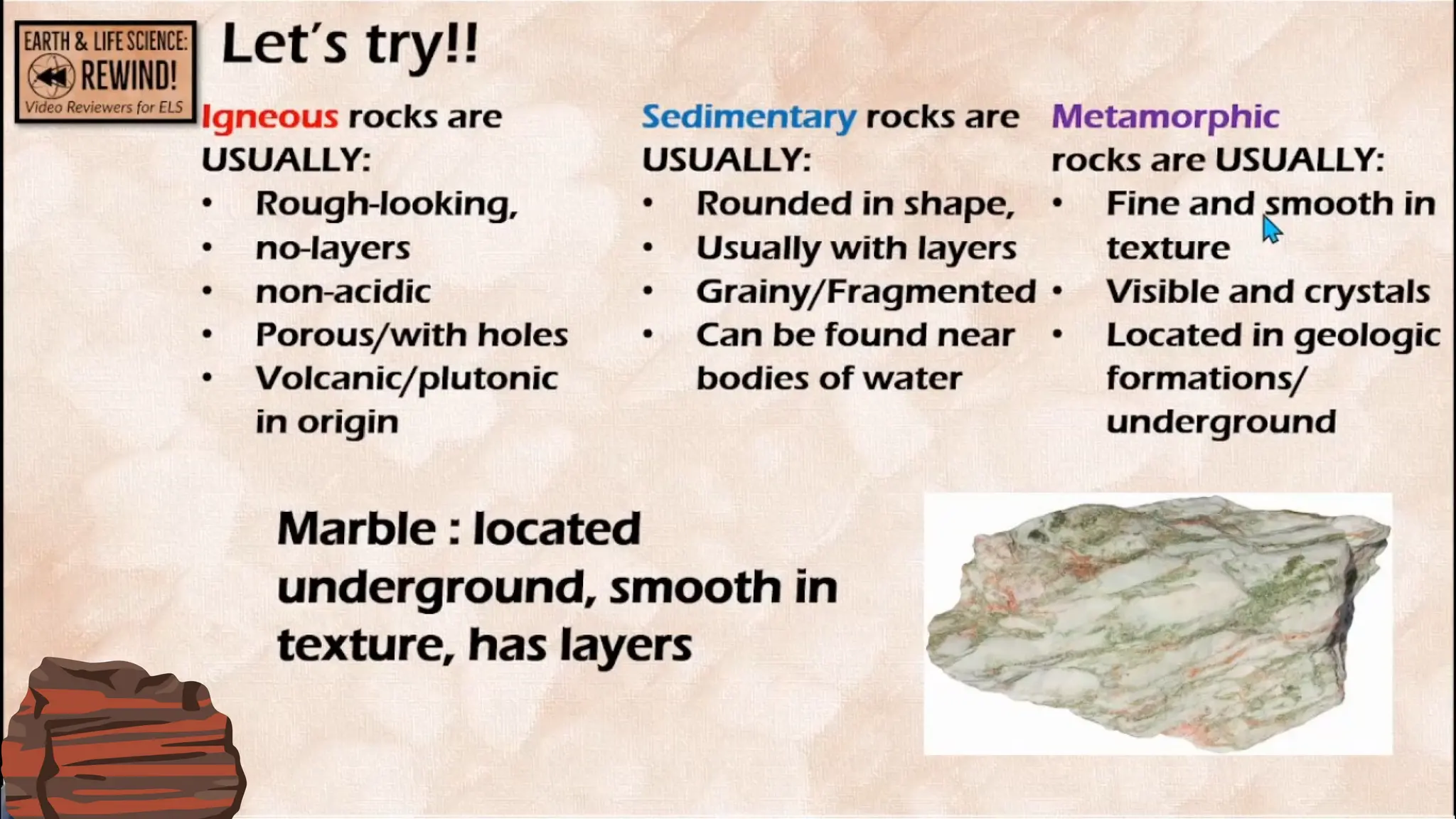 2 THREE TYPES OF ROCKS.pptx IGNEOUS, SEDIMENTARY, AND METAMORPHIC | PPTX