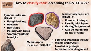 2 THREE TYPES OF ROCKS.pptx IGNEOUS, SEDIMENTARY, AND METAMORPHIC | PPTX