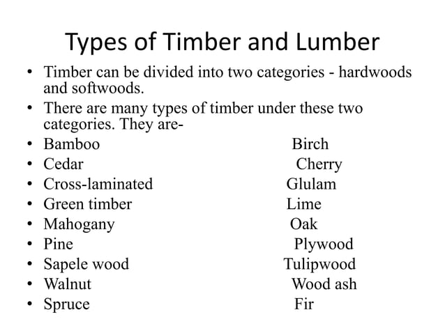 Conventional construction of Timber | PPTX