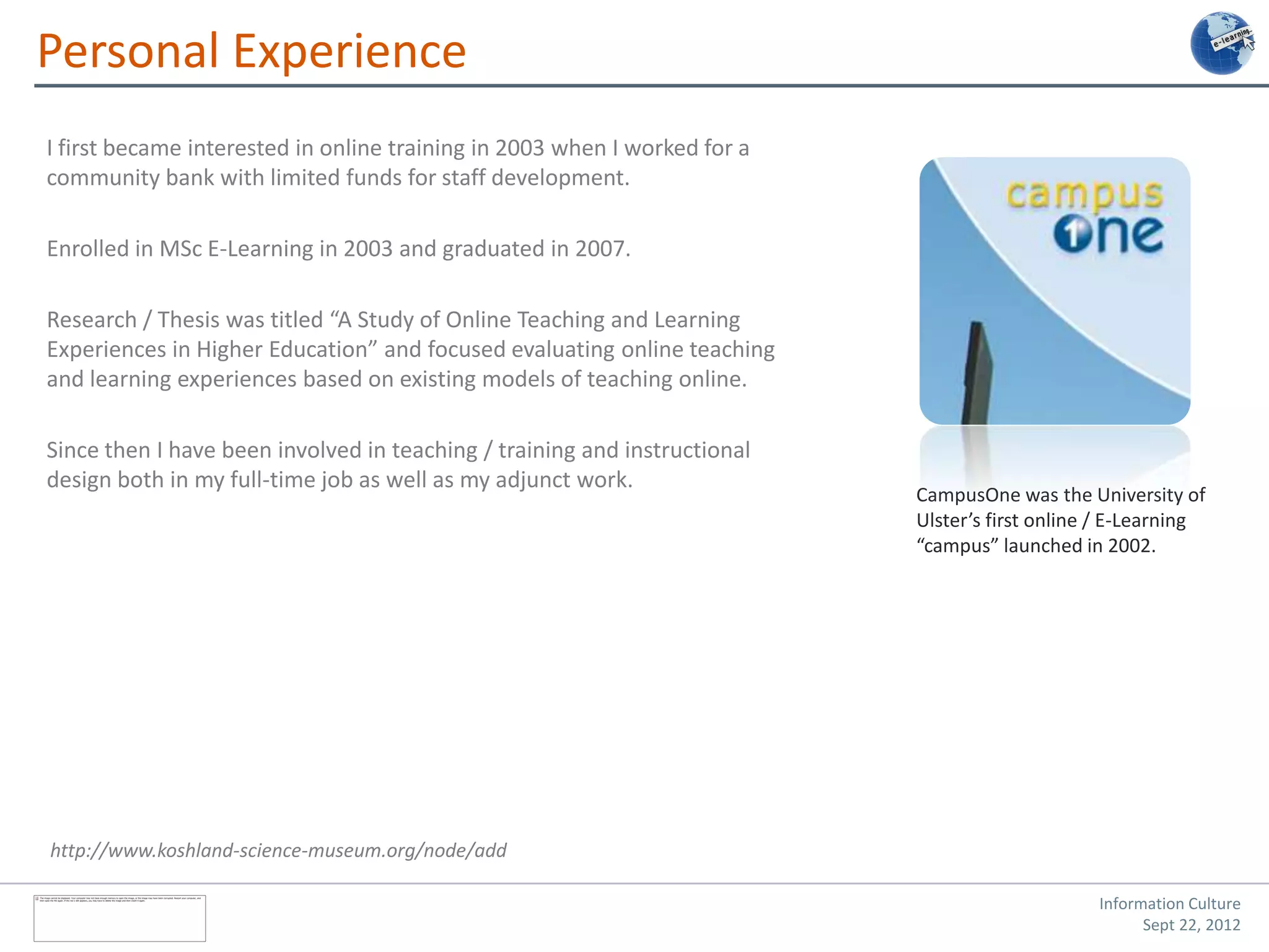 History of Online Education | PPTX