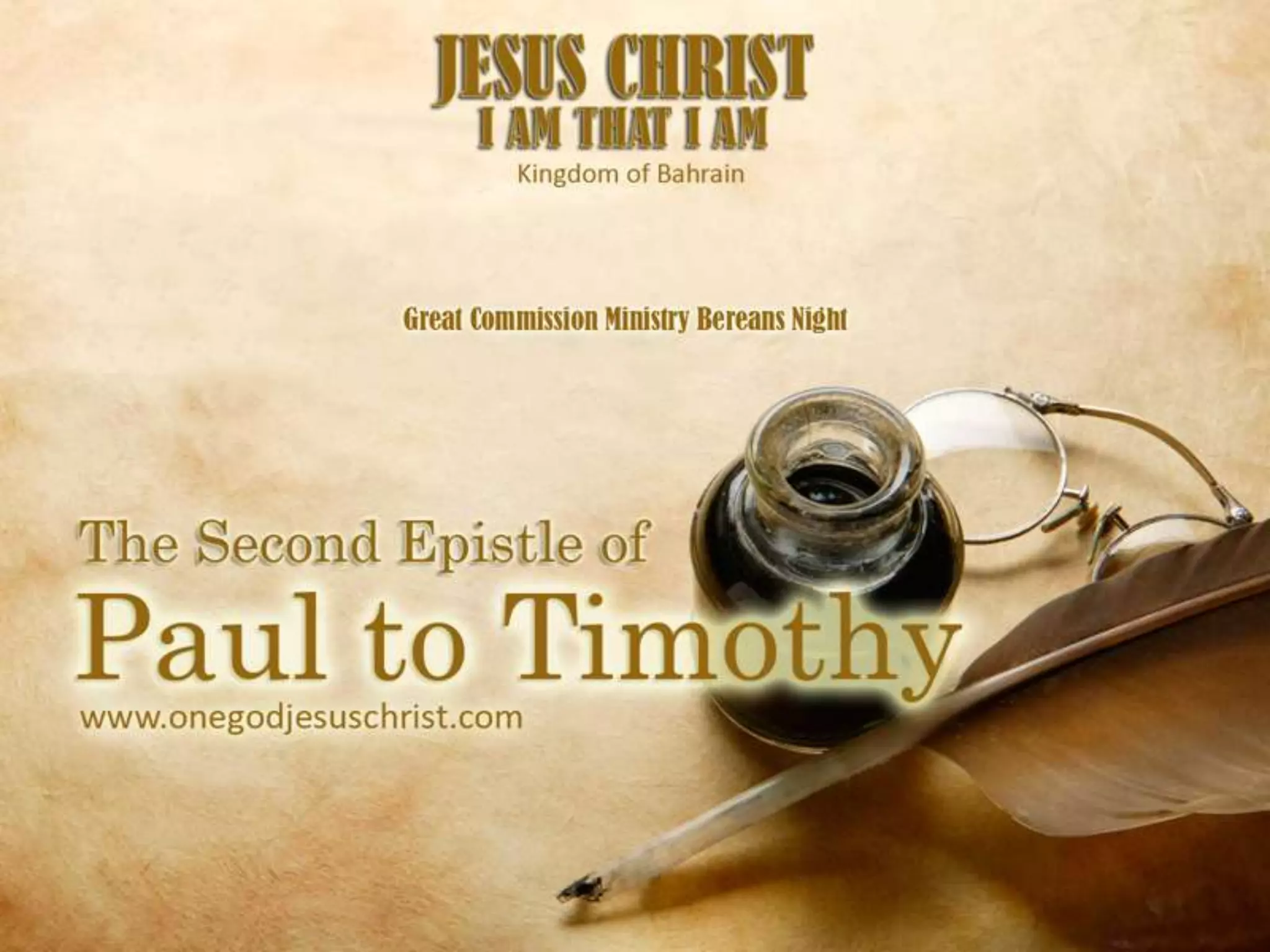 II Timothy | PPT