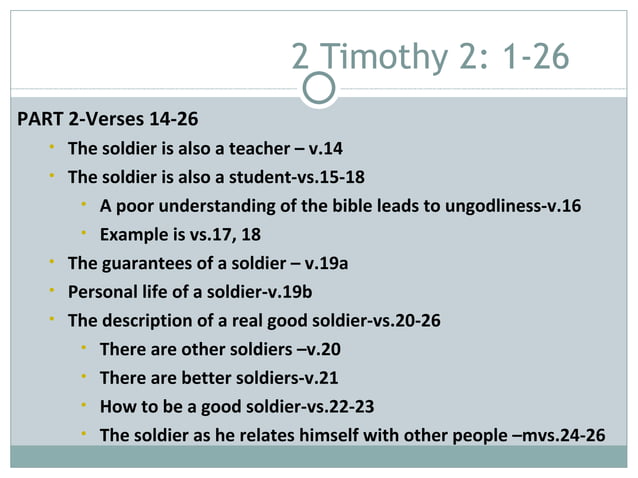 2 Timothy 2 | PPT