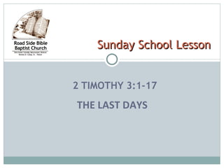 2 Timothy 3 | PPT