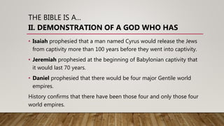 2 Timothy 3:16-17 Why We Know The Bible Is True | PPSX