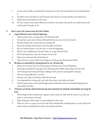 Free Sermon Outline: 2 Timothy 4:11 | PDF