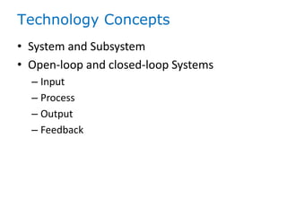 Technology and the concepts of technology | PPT