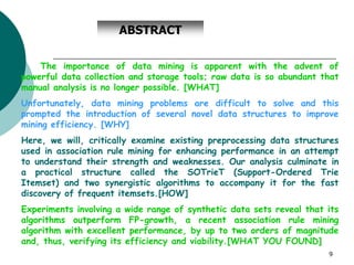 FP Growth Algorithm and its Applications | PPT