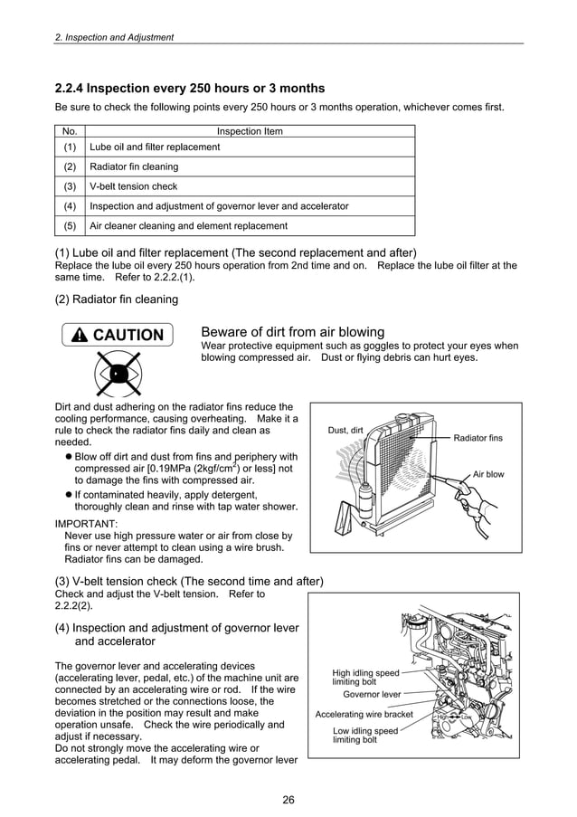 Engine Yanmar 2TNV70, service manual engine | PDF