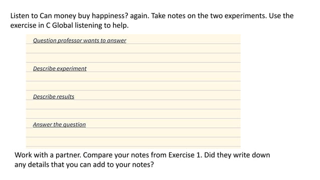 Speaking topic about money and organisation | PPT