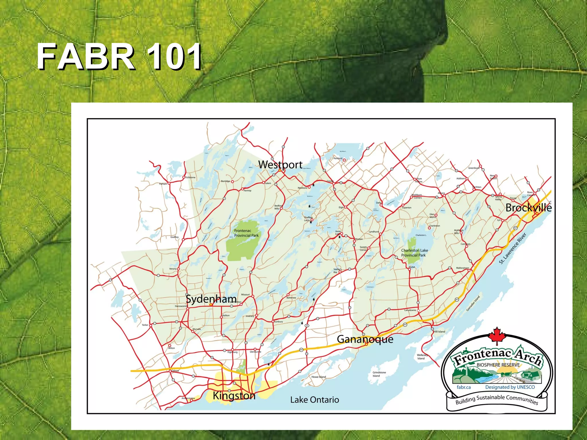 Frontenac Arch Biosphere Reserve | PPT