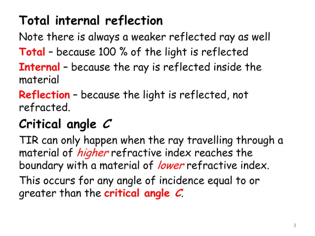 2 total internal reflection | PPT