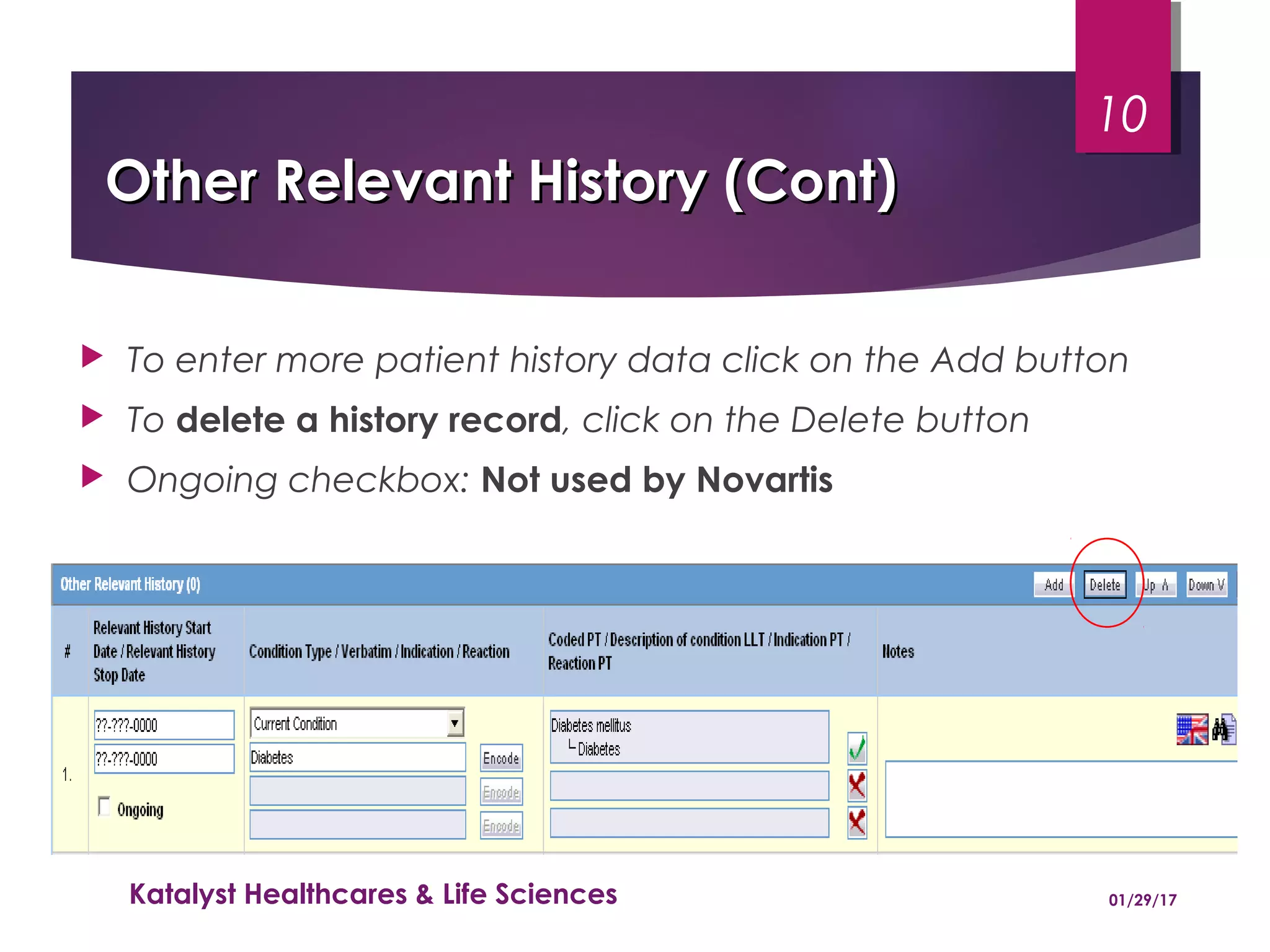 Argus Patient Screen Tab Training - Katalyst HLS | PPT