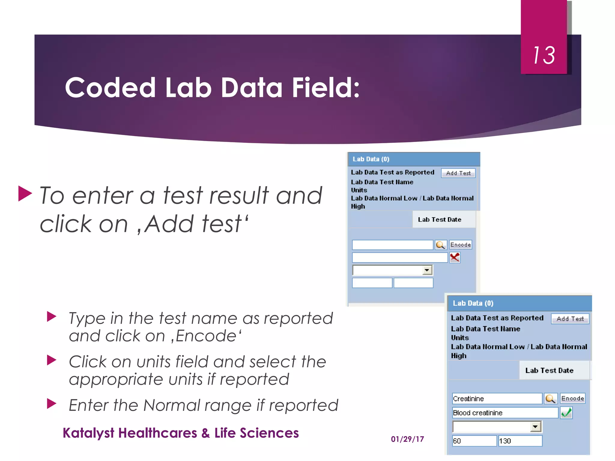 Argus Patient Screen Tab Training - Katalyst HLS | PPT