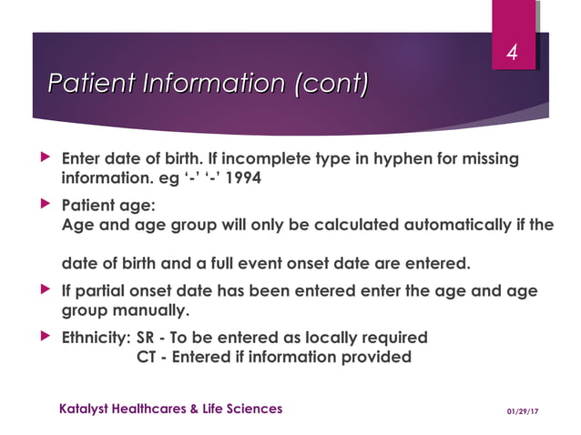 Argus Patient Screen Tab Training - Katalyst HLS | PPT | Medical Tests ...