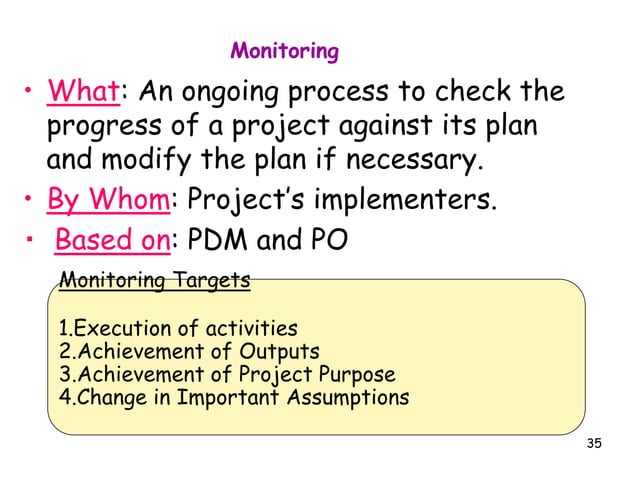 Training workshop on project cycle management | PPTX | Business and Finance