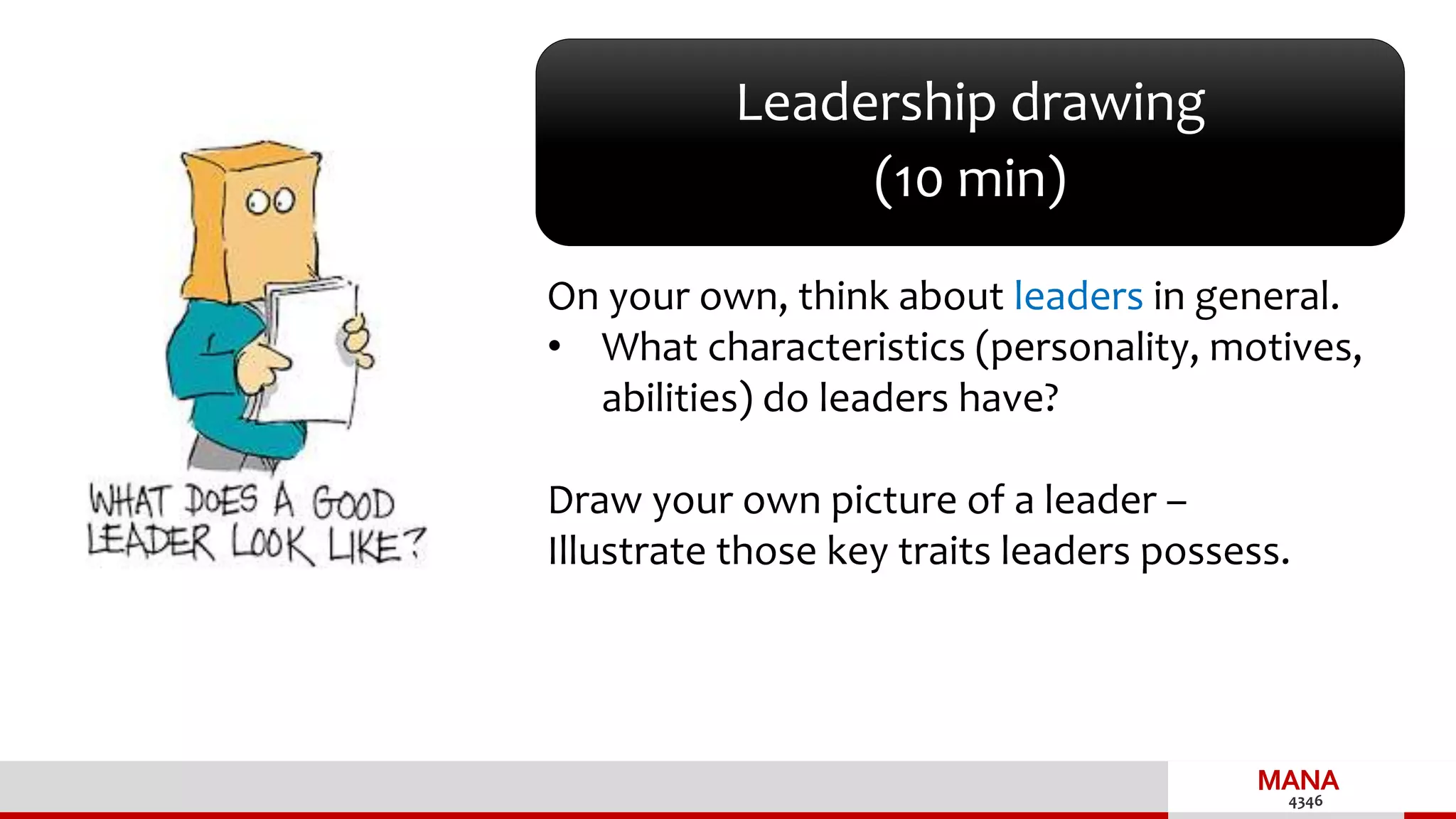 What makes a leader? (week 2) | PPTX