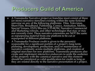 2 transmedia storytelling & derivative rights | PPT