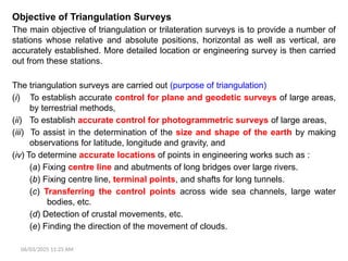 Triangulation is the process of tracing and measurement | PPTX