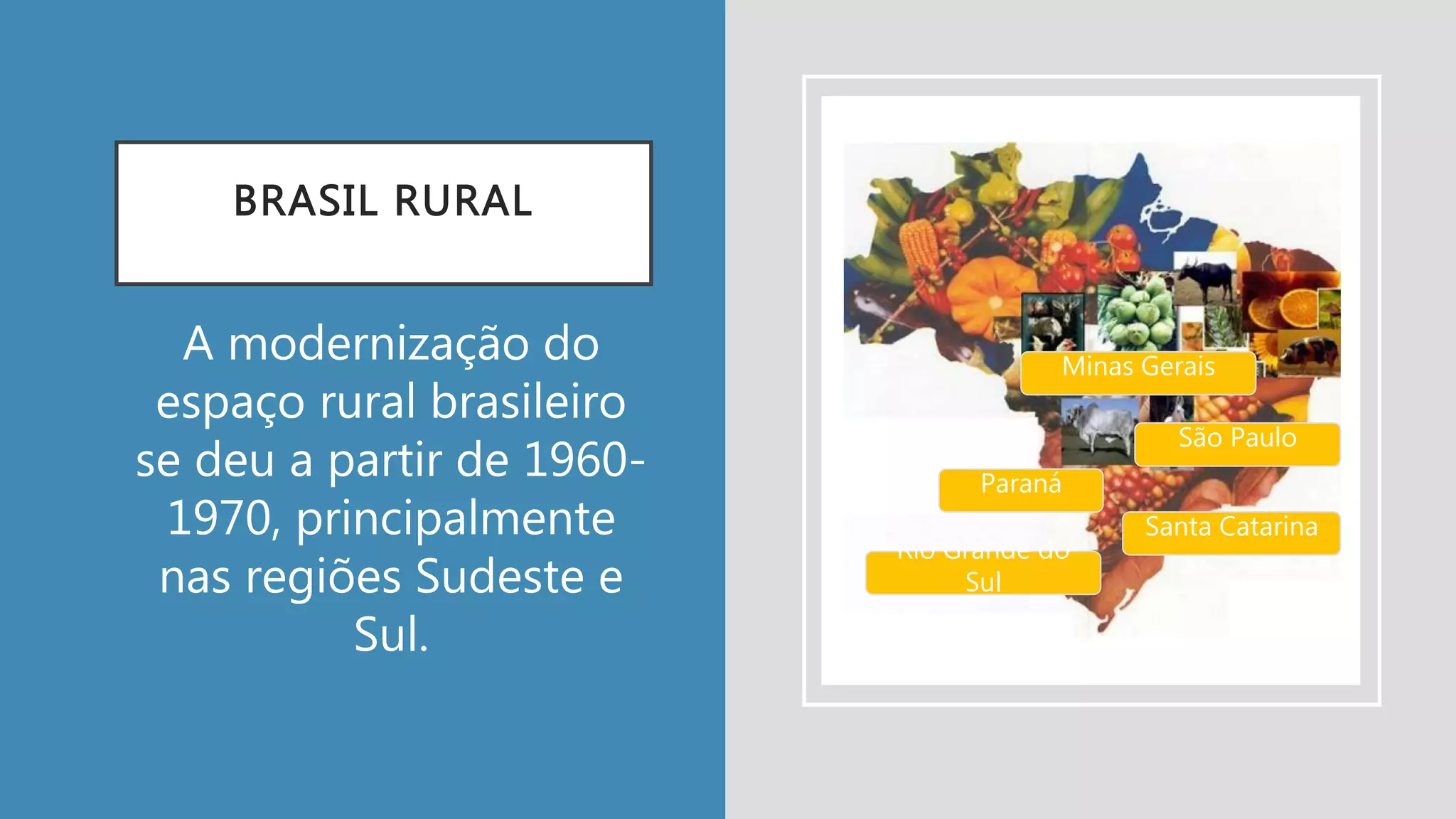 O espaço rural no Brasil (características) -7º ANO (2016) | PPT