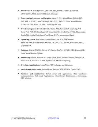 2t software solution profile | PDF | Computer Software and Applications | Computing